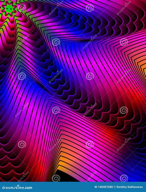Abstract Rainbow Decorative Element Abstract Spirograph Element Stock Vector Illustration Of