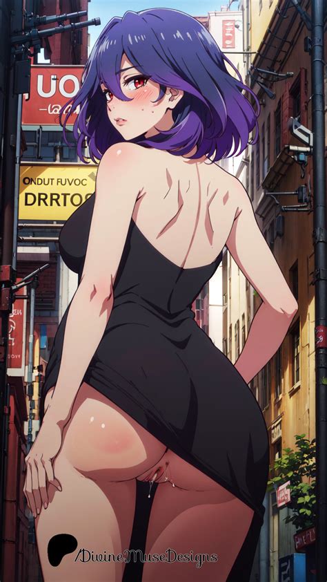 Rule 34 Ai Generated Black Dress Blush Cum Dripping Divine Muse Designs From Behind Hi Res