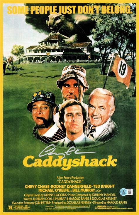 Chevy Chase Autographed Orion Pictures 11x17 Caddyshack Movie Poster