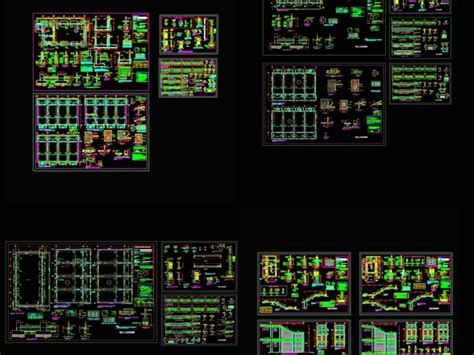 Structural Plans Secondary School In Dwg 13 49 Mb Cad Library