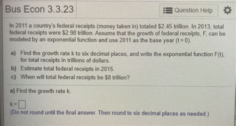 Solved Bus Econ 3 3 23 3 Question Help In 2011 A Countrys