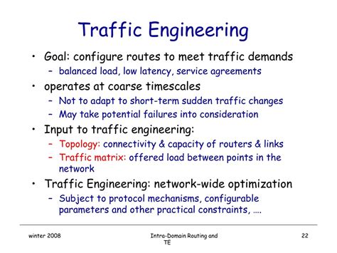 Ppt Intra Domain Routing And Traffic Engineering Internet Routing And Protocol Review Powerpoint
