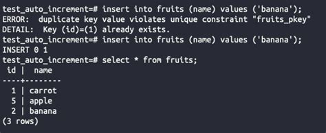 Db Auto Increment 수동 Insert 와 작동 방식postgresql Mysql