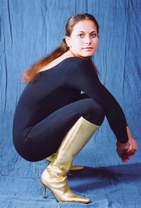 Black Unitard And Gold Boots By Karinaleotards On Deviantart