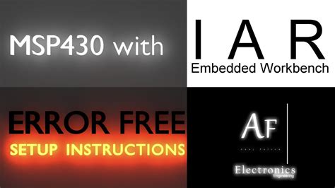 Code Msp430 With Iar Embedded Workbench Youtube