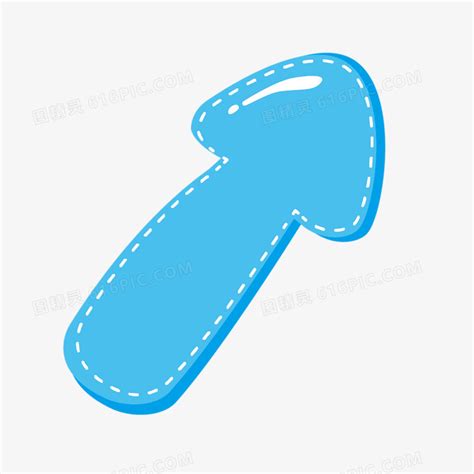 卡通手绘蓝色卡通箭头元素图片免费下载 PNG素材 编号zq9iklo8e 图精灵