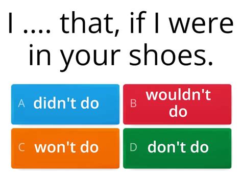 Second Conditional Quiz