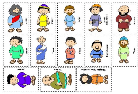Tias Da Escolinha Ministério Infantil O Time De Jesus Os 12 Discípulos