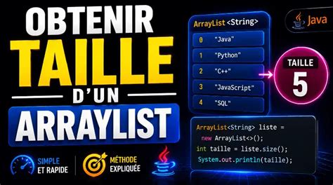 Comment Obtenir La Taille Dun Arraylist En Java Waytolearnx