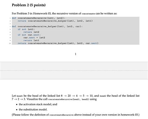 Solved Problem 2 5 Points For Problem 3 In Homework 03