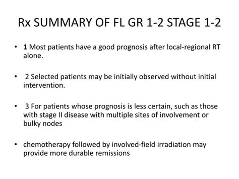 Indolent Lymphoma Management Pptx
