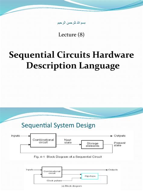 Sequential Circuits Hardware Description Language Lecture Pdf
