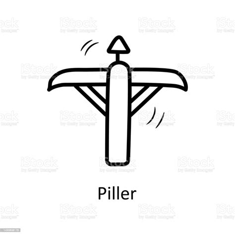필러 벡터 개요 아이콘 디자인 그림입니다 흰색 배경에 중세 기호 Eps 10 파일 0명에 대한 스톡 벡터 아트 및 기타 이미지 0명 거친 건축 Istock