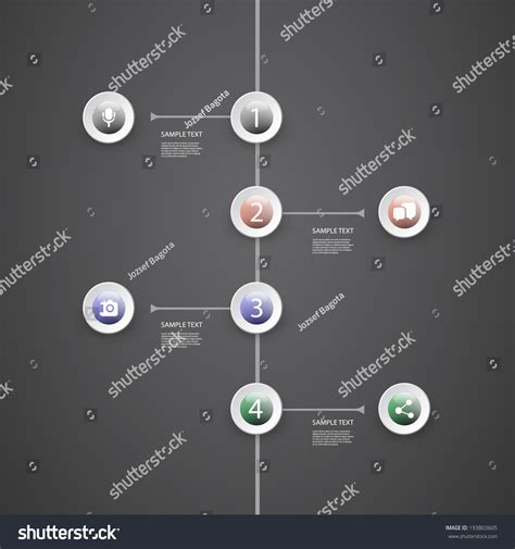 Infographic Concept Flow Chart Design Timeline Stock Vector Royalty Free Shutterstock