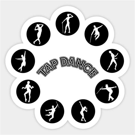 Tap Circles Sticker Tap Dance Silhouettes Artofit
