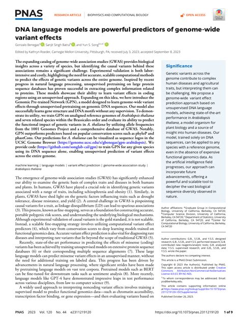Pdf Dna Language Models Are Powerful Predictors Of Genome Wide Variant Effects