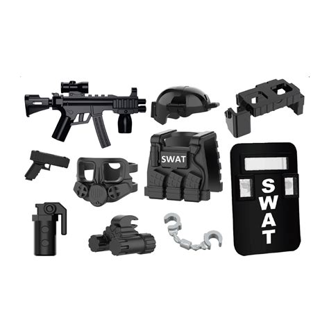 Battle Brick Battle Bag Swat Pointman Pack For Brick Minifigures