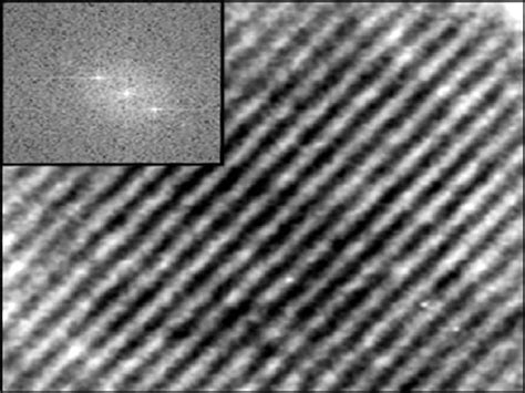 Inverse Fourier Transform IFFT Of The Selected Area In The Image Of