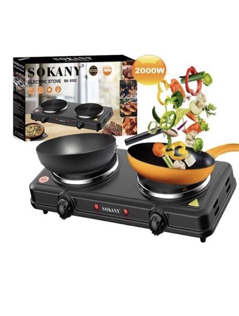 Электрическая настольная плита Sokany Электрическая плита с высокой огневой мощностью 2000 Вт