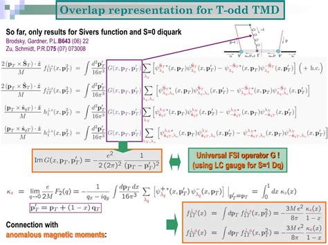 Ppt Transverse Momentum Dependent Tmd Parton Distribution Functions In A Spectator Diquark