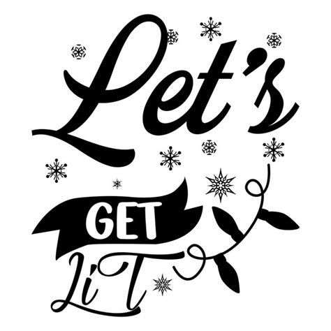 Lets Get Lit Premium Vector