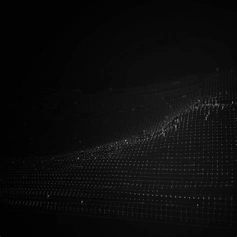 Premium Ai Image Abstract Background With A Wave Of Glowing Particles And Depth Of Field