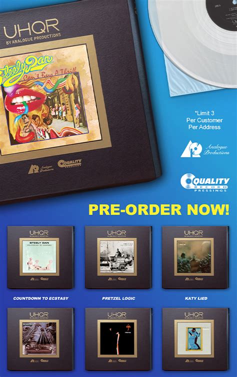 Analogue Productions Announces Steely Dan Catalog Uhqr Sacd Series