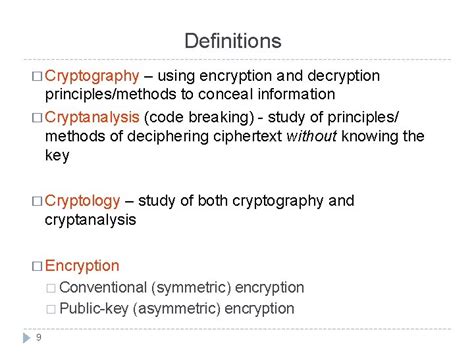 Introduction To Cryptography Infsci 1075 Network Security Spring