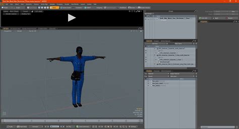 Dark Skin Black Man Electrician T Pose 3d Model 149 Obj Lxo Ma Max Fbx C4d Blend 3ds