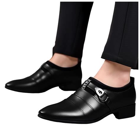 Mens Classic Formal Oxfords Dress Shoes Modern Leather Pointed Toe