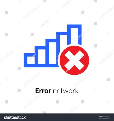 Error Wrong Incorrect Disconnect Bad Antenna Stock Vector Royalty Free 459436081 Shutterstock
