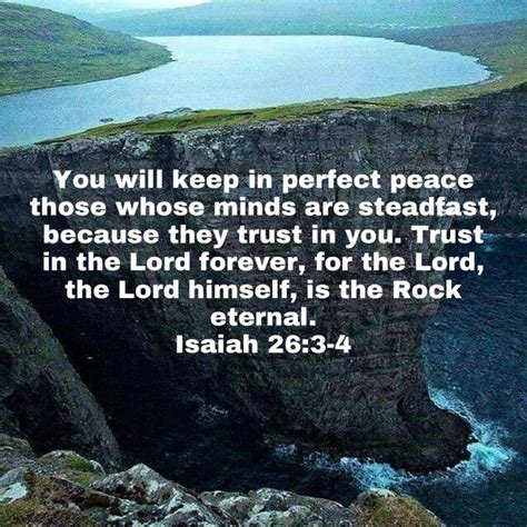 Isaiah 263 4 Perfect Peace Bible Quote