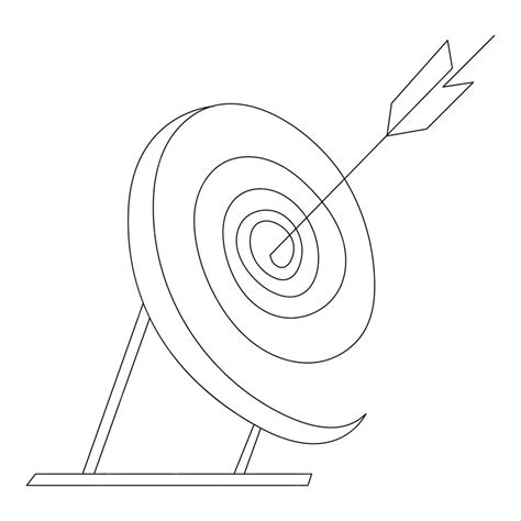 Premium Vector Continuous One Line Drawing Of Arrow Shoted On The