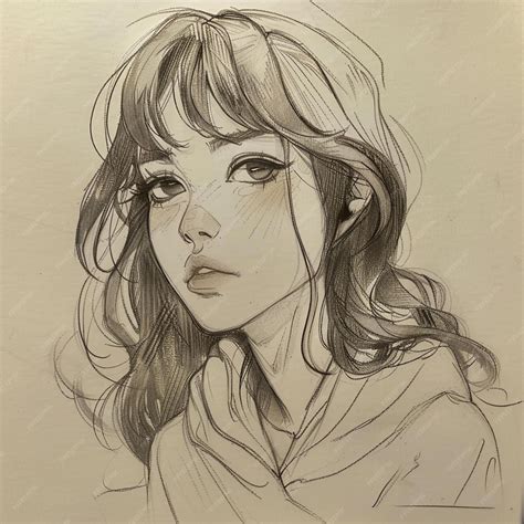 Premium Photo Anime Sketch Wallpaper