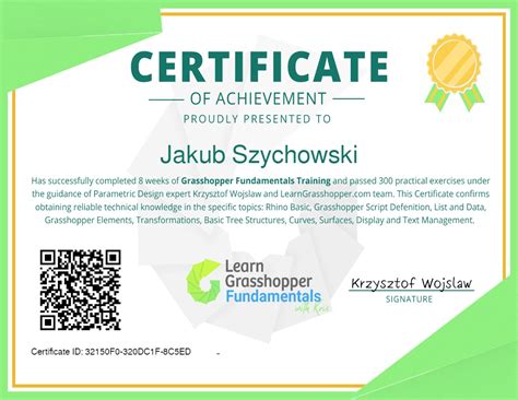 Certificate Verification Learn Grasshopper