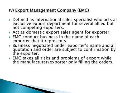 Ppt Chapter 5 Export Entry Modes Powerpoint Presentation Free