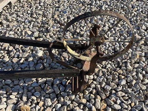 3 antique push cultivators and implement seat schneider auctioneers llc