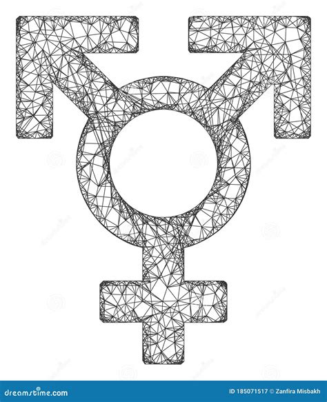 Web Mesh Polyandry Sex Symbol Vector Icon Stock Vector Illustration Of Girlfriend Model