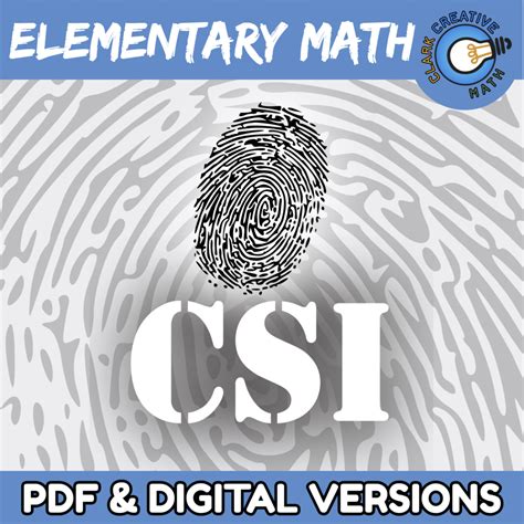 Csi Elementary Math Bundle Clark Creative Education