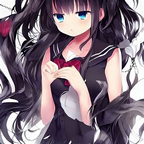 Girl With Black Hair By Krzychumen On Deviantart