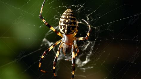 거미줄 속의 거미 노란색과 검은색 거미류의 생생한 색상 공개 거미 배경 노란 배경 거미줄 배경 이미지 Hd 거미 노란