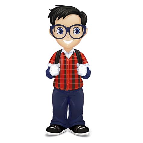 Download Cute Nerd Mascot Png Qtn Wallpapers Com