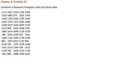 Solved Chapter 2 Problem 27 Construct A Frequency Histogram