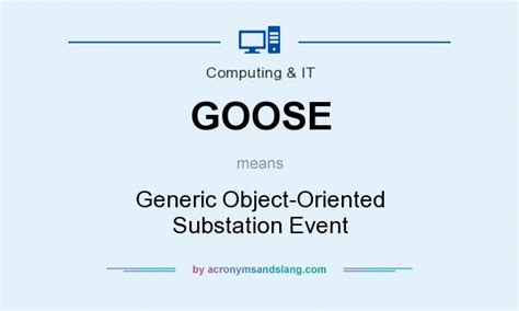 Goose Generic Object Oriented Substation Event In Computing And It By