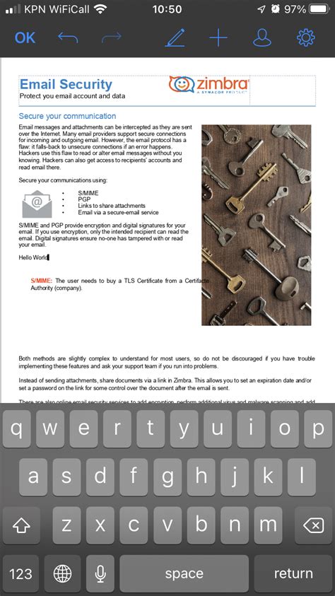 Zimbra Did You Know Use Zimbra Briefcase On Mobile With Onlyoffice