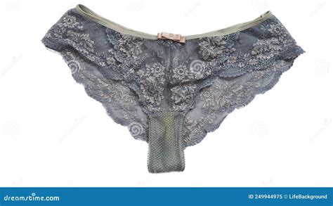 Gray Worn Dirty Women S Panties Close Up Stock Image Image Of Female