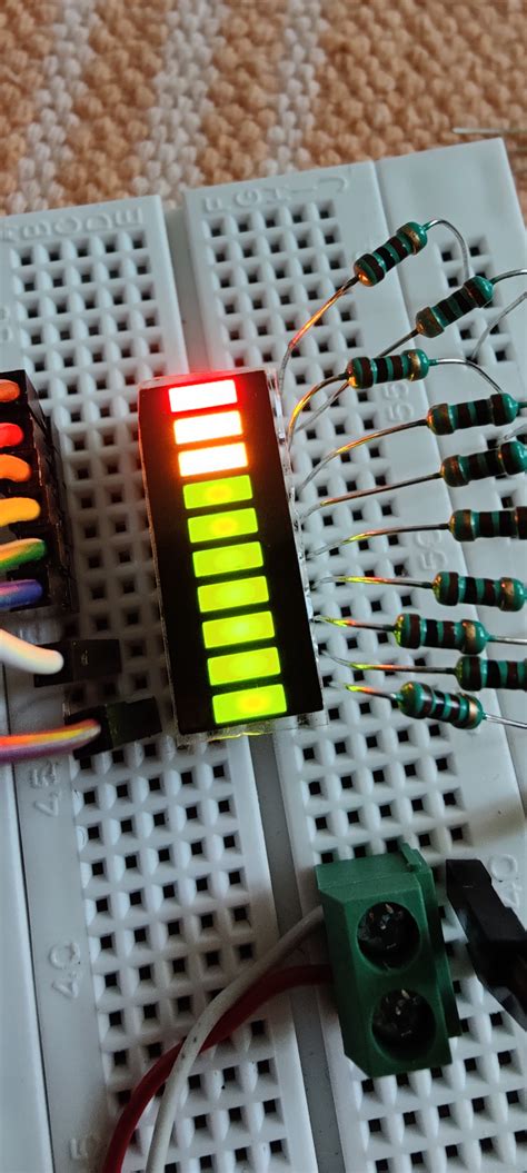 Electrobot Pcs Segment LED Bar Graph Display Colors Orange Yellow Green Single Led Bar