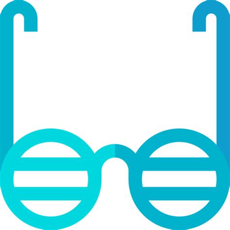 Fun Glasses Icon Basic Straight Flat