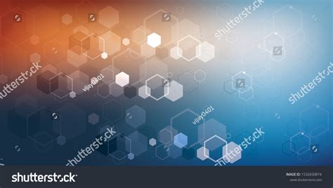 Abstract Hexagon Pattern Molecular Sci Fi Stock Vector Royalty Free 1532650874 Shutterstock