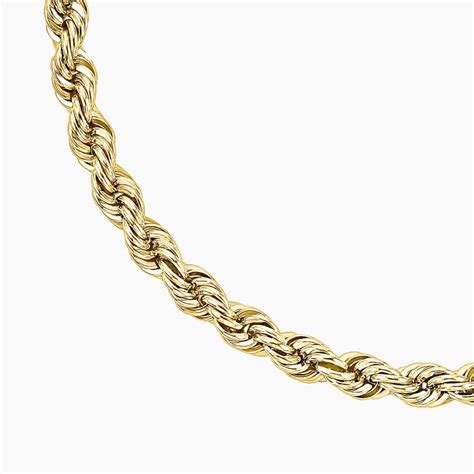 Bailey 24 In Lightweight Rope Chain Necklace 33mm In 14k Yellow